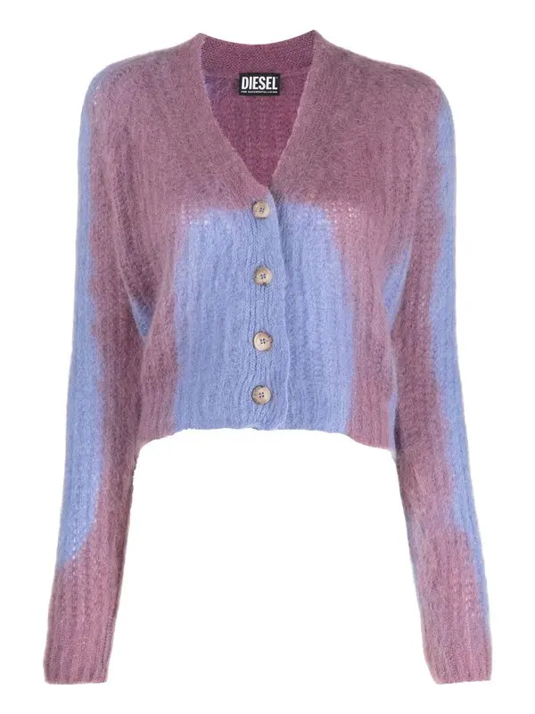 DIESEL® M-ilady Two-toned Cardigan - Purple