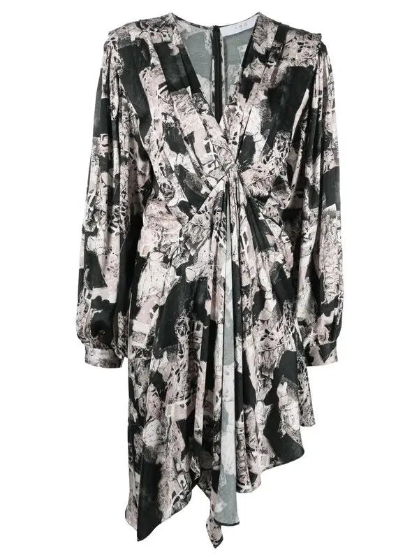 IRO PARIS Nirveli Asymmetric Mini Dress - Black