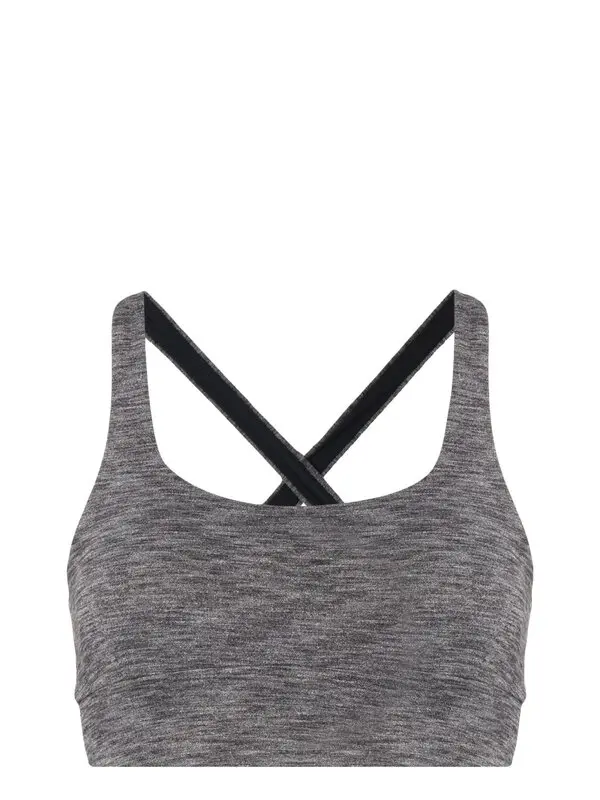 The Upside Glacier Sandy Marl-knit Bralette - Grey