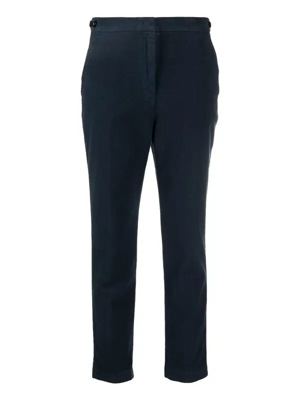 Aspesi Cropped Chino Trousers - Blue