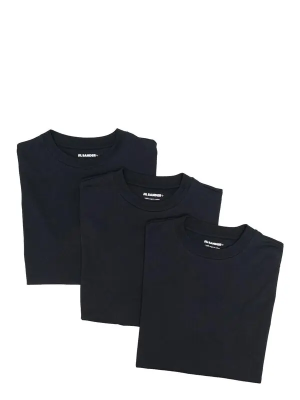 JIL SANDER Logo-patch Detail T-shirt Pack - Blue