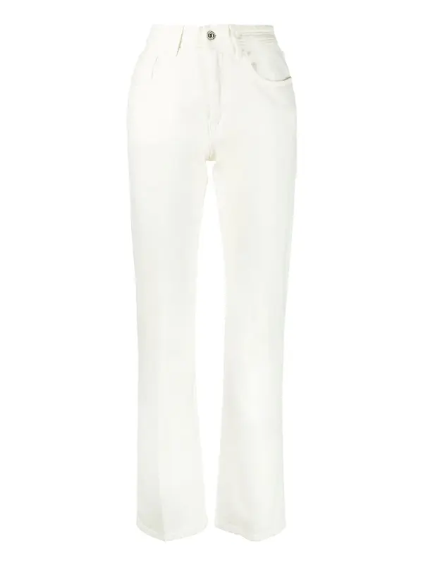 Jacob Cohen High-waisted Straight-leg Jeans - White