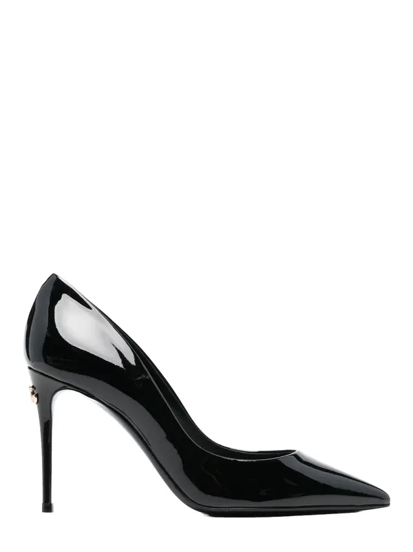 Dolce & Gabbana Cardinale 90mm Patent Leather Pumps - Black