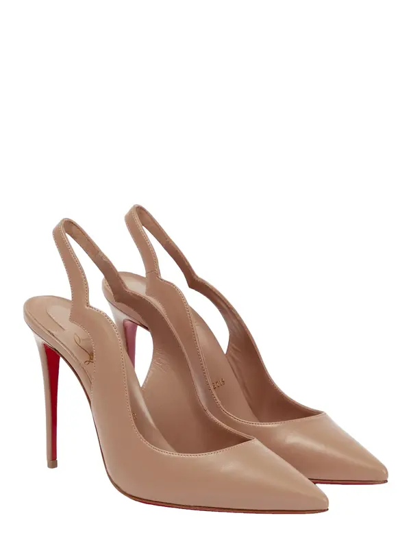 CHRISTIAN LOUBOUTIN Nudes Hot Chick Leather Pumps - Neutrals