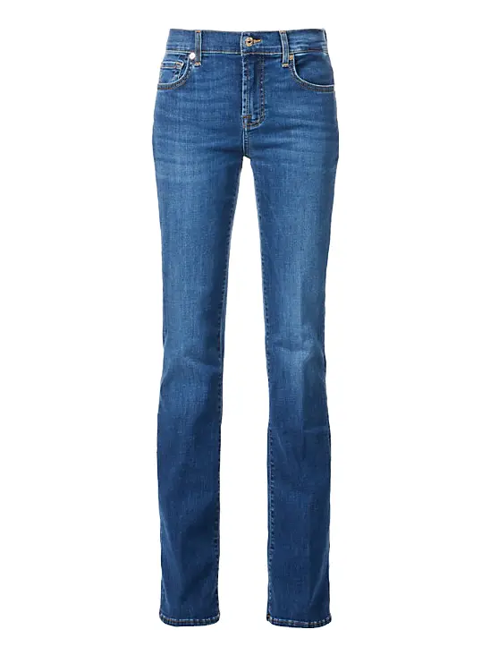7 For All Mankind Bootcut Mid-rise Stretch-denim Jeans - Duchess