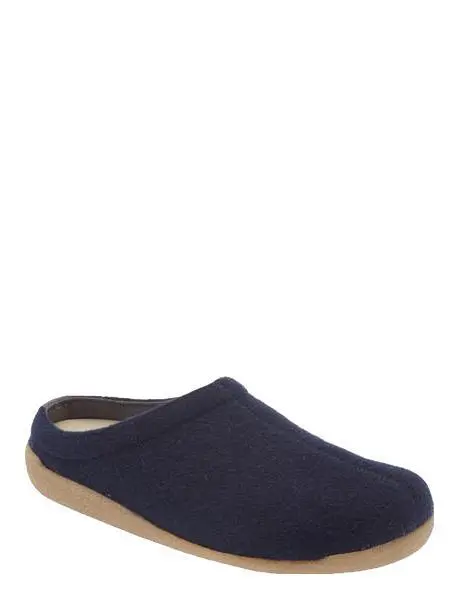 SANITA Lodge Wool Felt Slipper - Navy