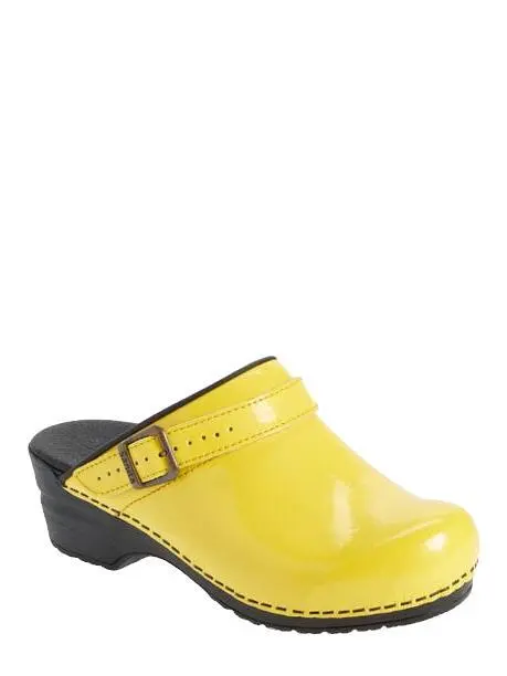 SANITA Estelle Polka Dot Clog - Yellow