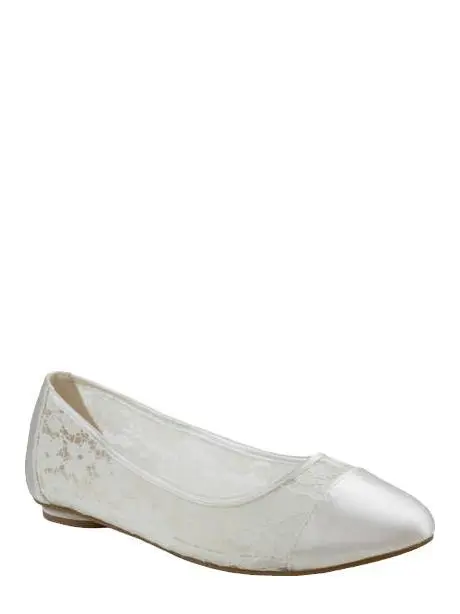 PARADOX LONDON PINK Sweetie Lace Flat - Ivory
