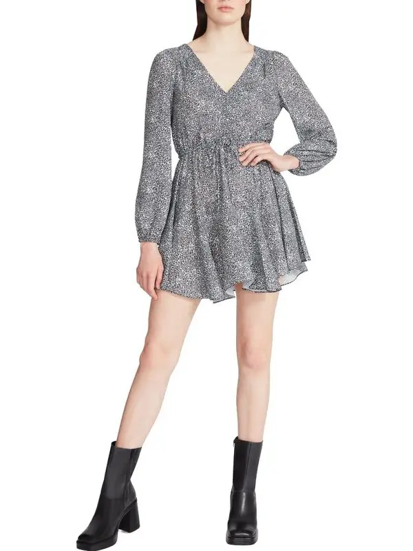 Steve Madden Kara Long Sleeve A-line Dress - Multi