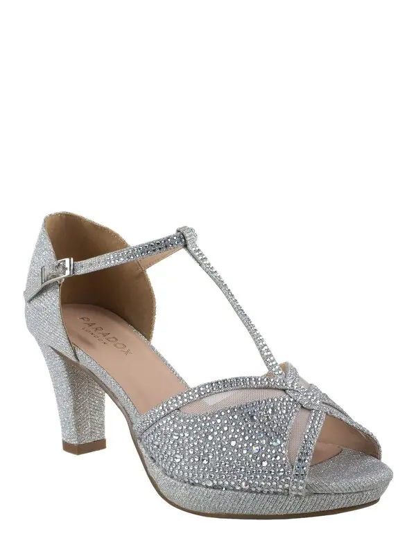 PARADOX LONDON PINK Nora Platform Sandal - Silver