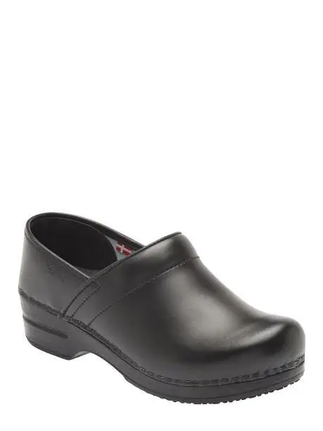 SANITA Aubrey Leather Clog - Black 002