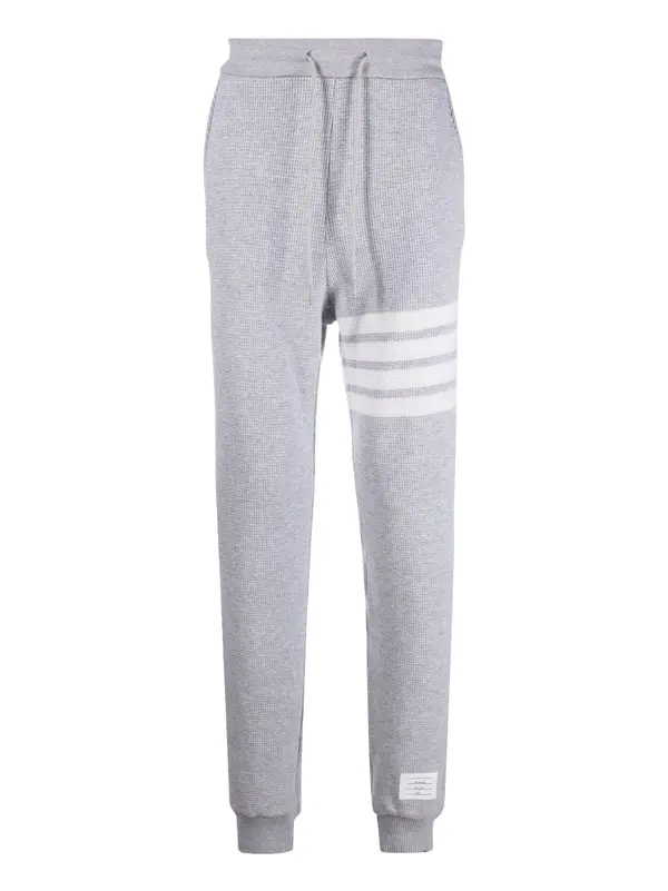 Thom Browne 4-bar Knitted Track Pants - Grey