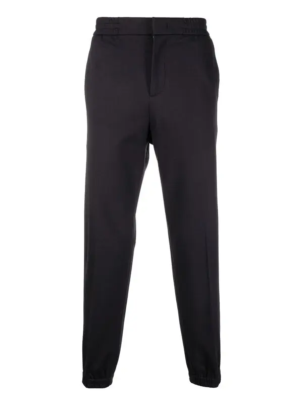 Emporio Armani Mid-rise Tapered Trousers - Blue