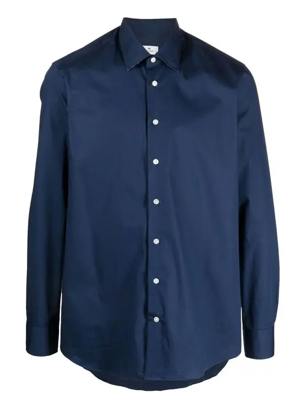 Etro Buttoned Long-sleeve Shirt - Blue