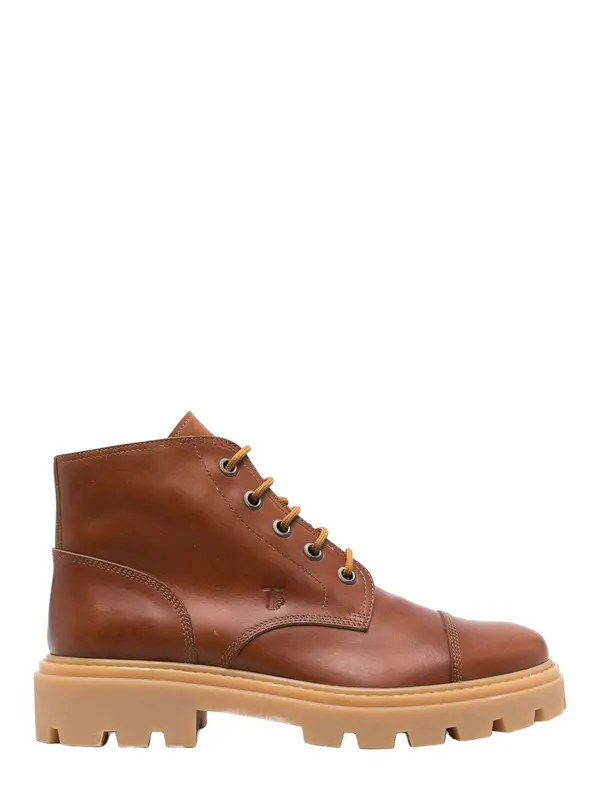 TOD'S Lace-up Ankle Boots - Brown