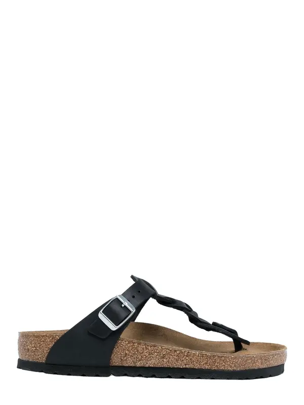 BIRKENSTOCK Gizeh Twisted Sandals - Black