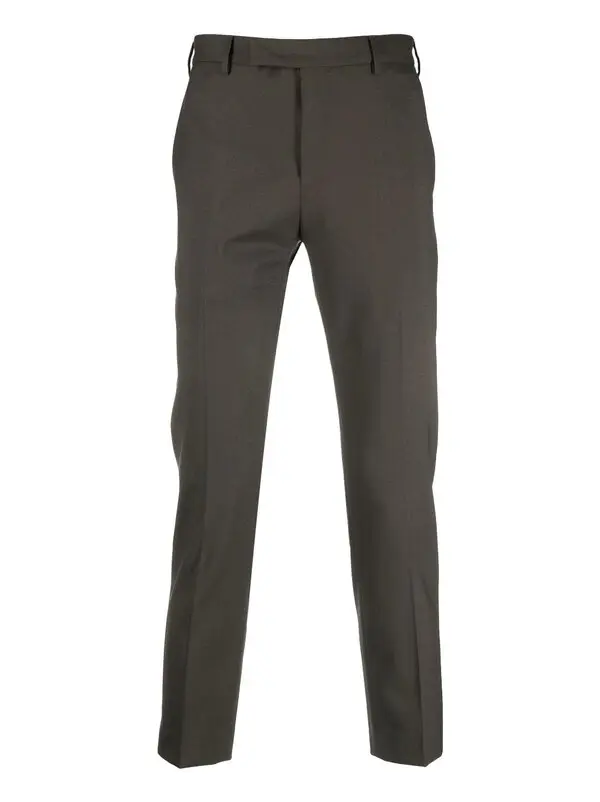 PT TORINO Cropped Tailored Trousers - Green