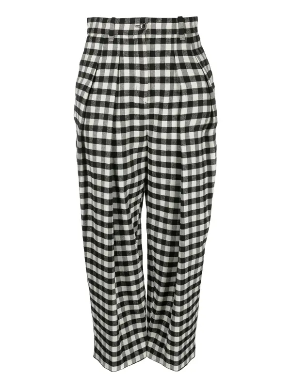 Kenzo Checkerboard Culottes - Black