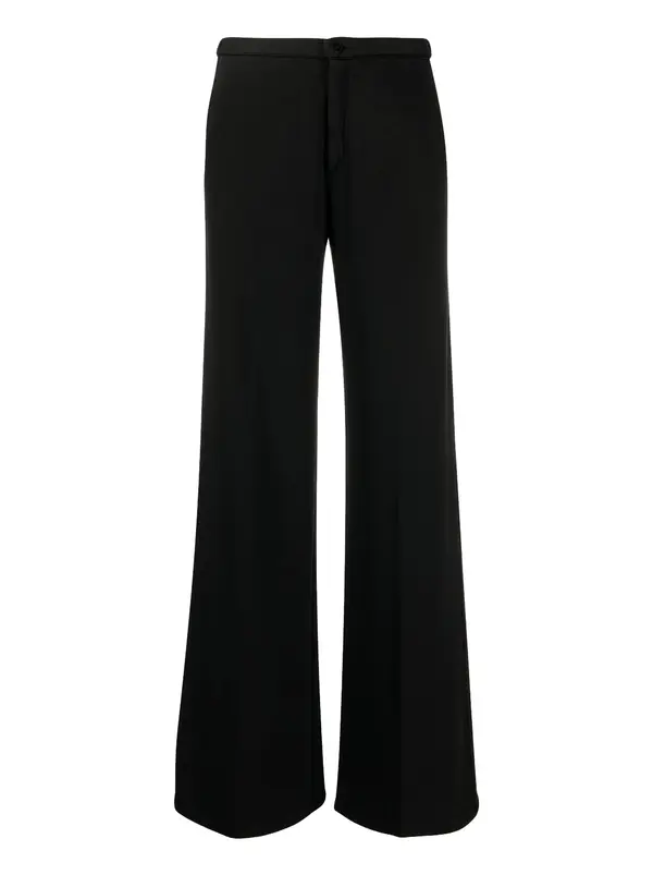 FORTE_FORTE High-rise Wide-leg Trousers - Black