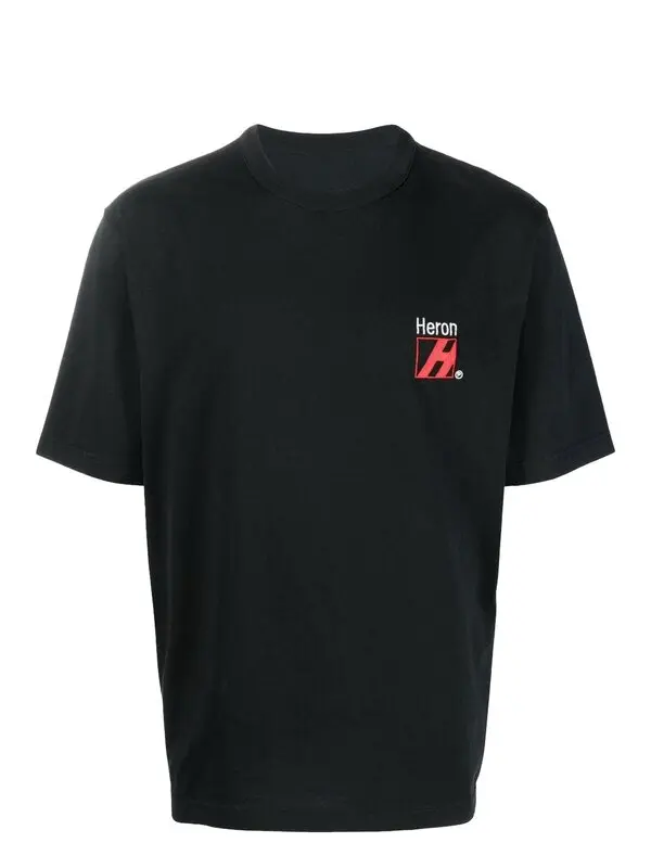 Heron Preston Multi Censored Logo Print T-shirt - Black