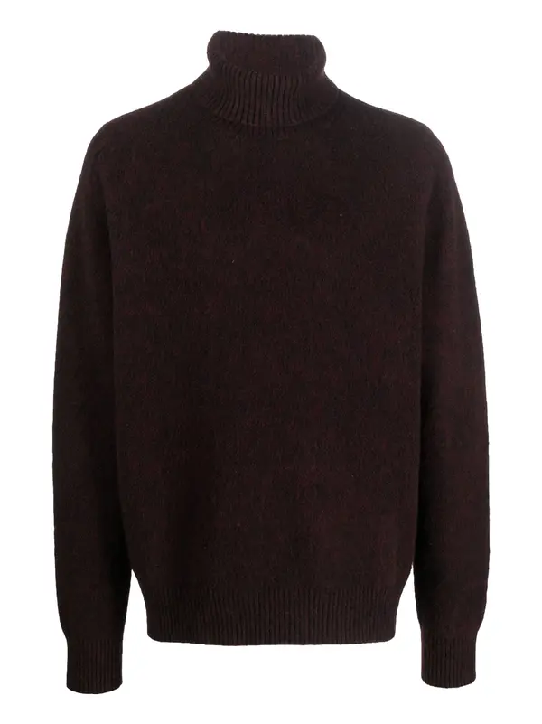 OAMC Logo-knit Roll-neck Jumper - Purple