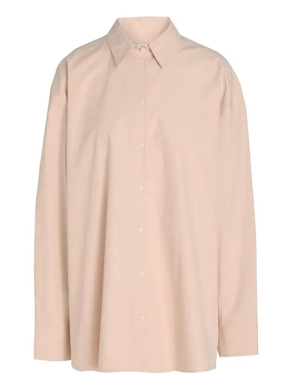 Loulou De Saison Espanto Cotton-poplin Shirt - Blush