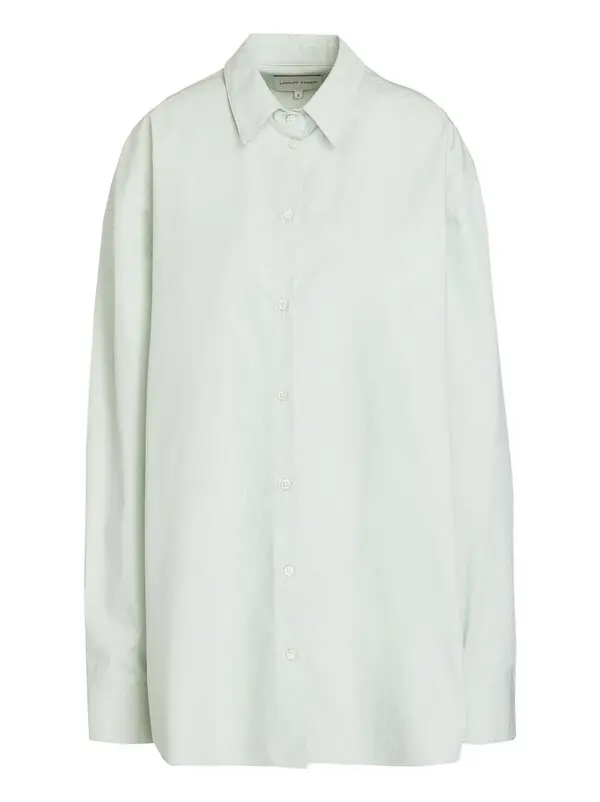 Loulou De Saison Espanto Cotton-poplin Shirt - Mint