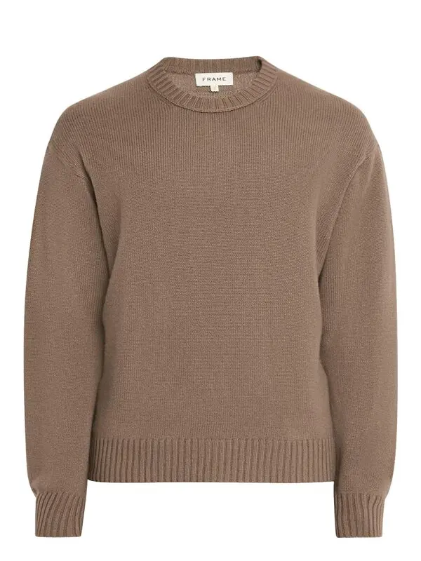 FRAME Cashmere Knit Sweater - Latte Brown