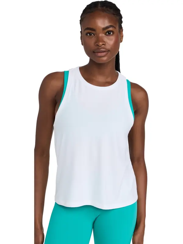 Beyond Yoga Featherweight Rebalance Tank - Cloud White