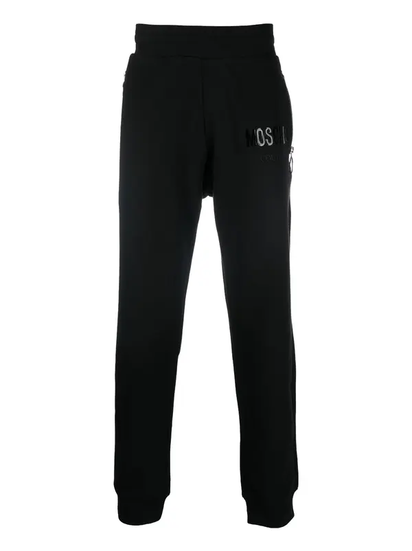 Moschino Slim-cut Track Pants - Black
