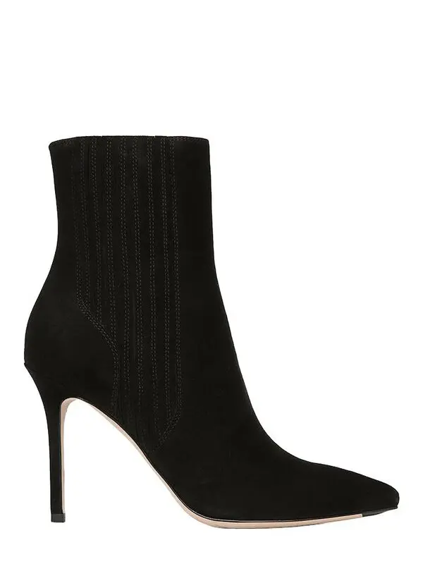 Veronica Beard Lisa Stiletto Mid-heel Ankle Boots - Black