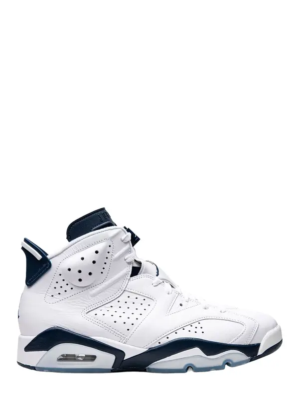 JORDAN Air 6 Retro Midnight Navy Sneakers - White
