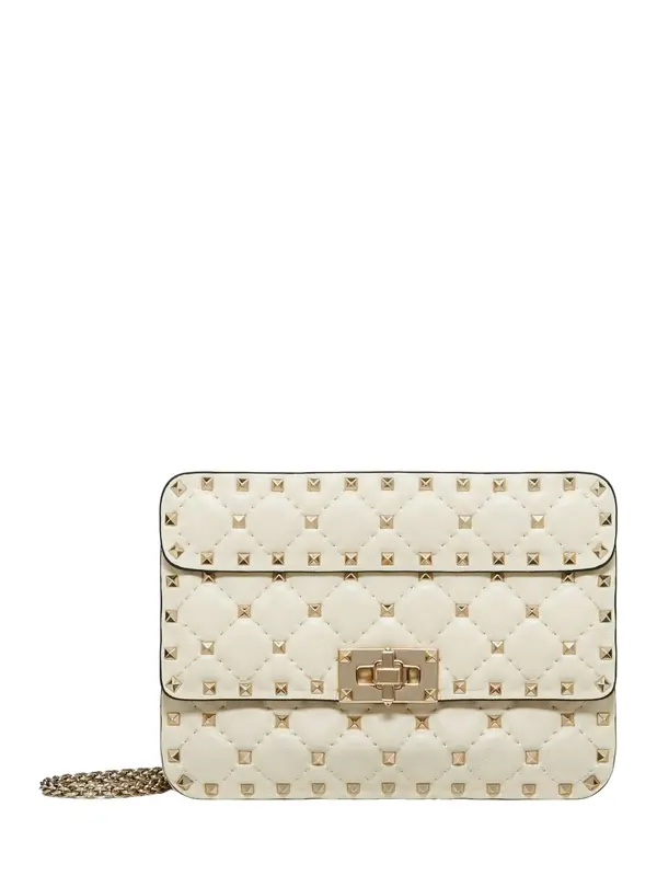 Valentino Garavani Small Rockstud Spike Shoulder Bag - Neutrals