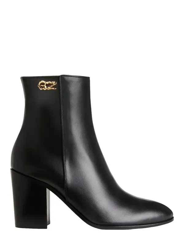 GIUSEPPE ZANOTTI 80mm Enriette Ankle Boots - Black