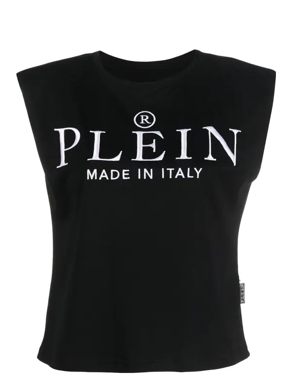 Philipp Plein Logo-print Tank Top - Black