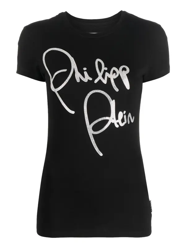 Philipp Plein Logo-print Cotton T-shirt - Black