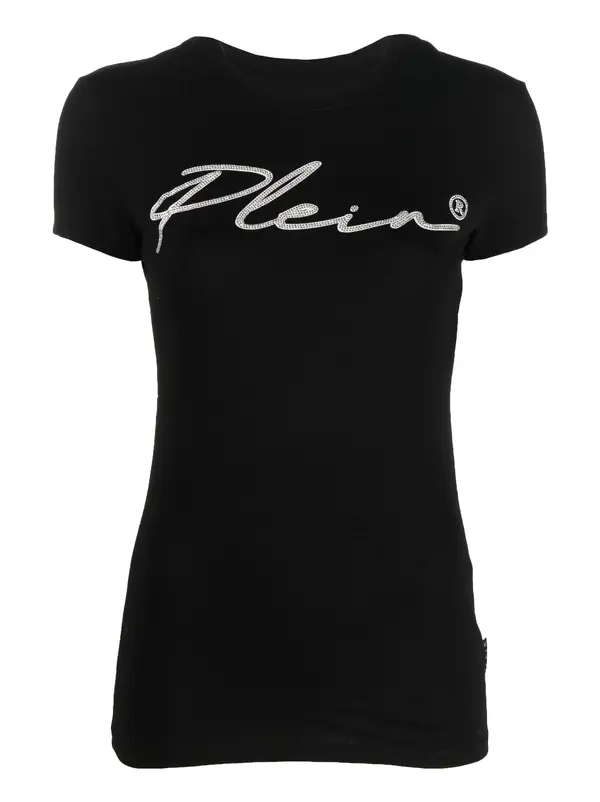 Philipp Plein Crystal-embellished Cotton T-shirt - Black