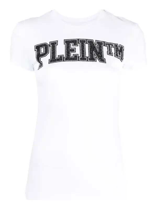 Philipp Plein Crystal Embellished T-shirt - White