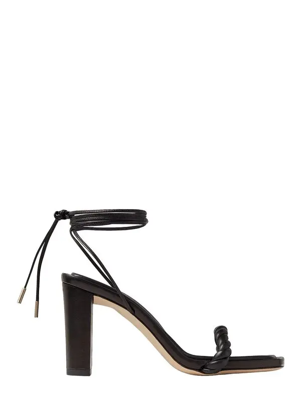 JIMMY CHOO Diosa 85mm Leather Sandals - Black
