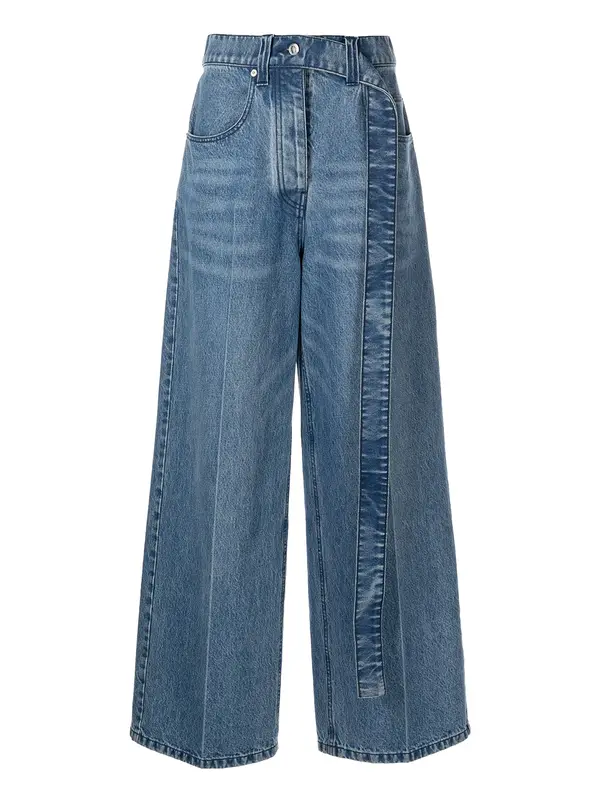 Alexander Wang High-waisted Wide Leg Jeans - Blue