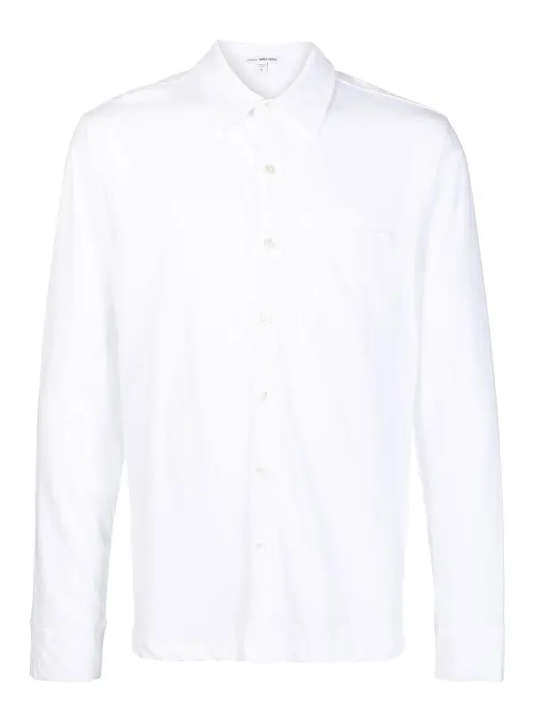 JAMES PERSE Long-sleeve Knit Shirt - White