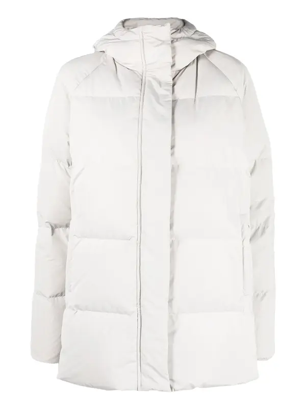 Aspesi Quilted Hooded Coat - Grey