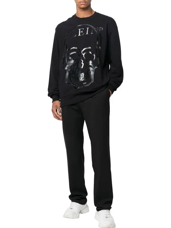 Philipp Plein Skull-print Sweatshirt - Black