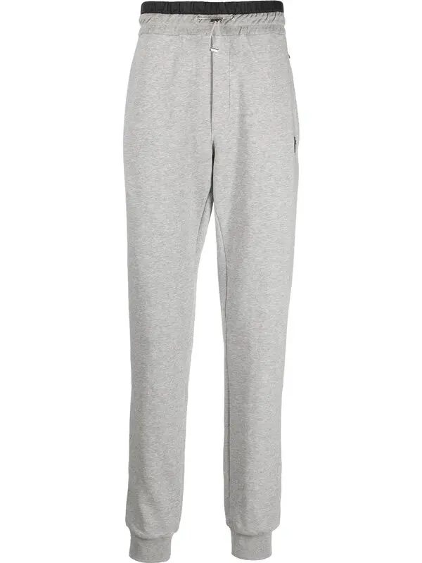 Philipp Plein Contrasting-waistband Sweatpants - Grey