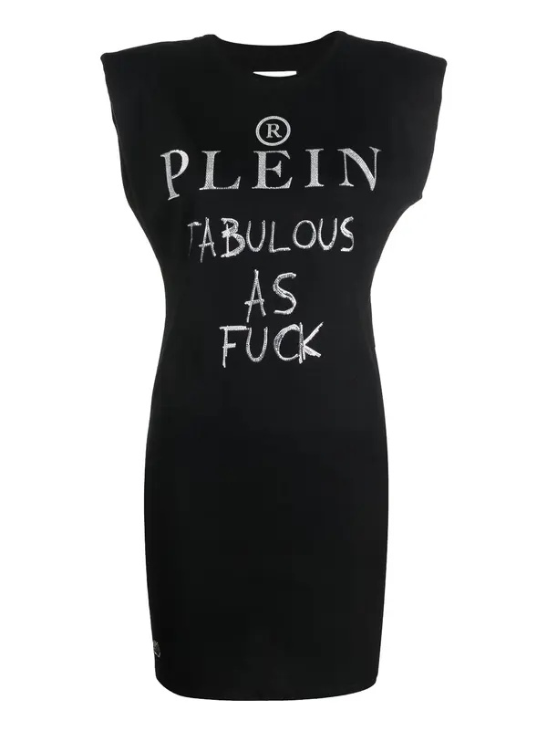 Philipp Plein Crystal-embellished Logo T-shirt - Black