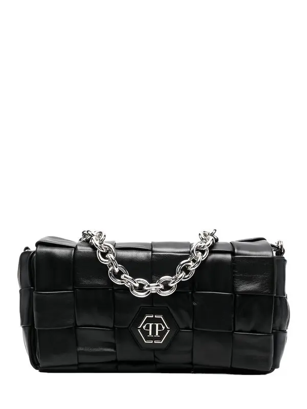 Philipp Plein Hexagon Medium Shoulder Bag - Black