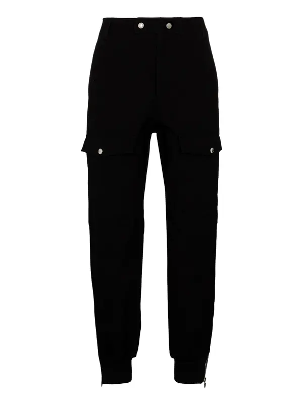Alexander McQueen Tapered Cargo Trousers - Black
