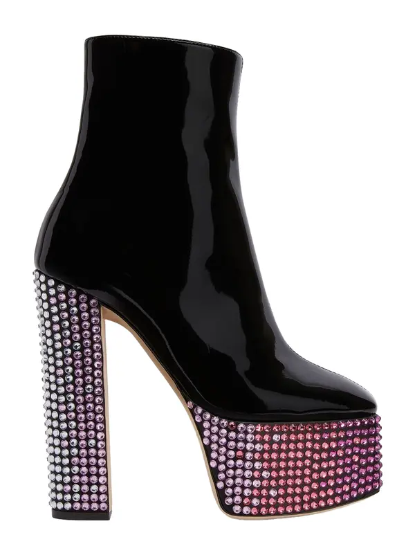 GIUSEPPE ZANOTTI Morgana Strass 150mm Boots - Black