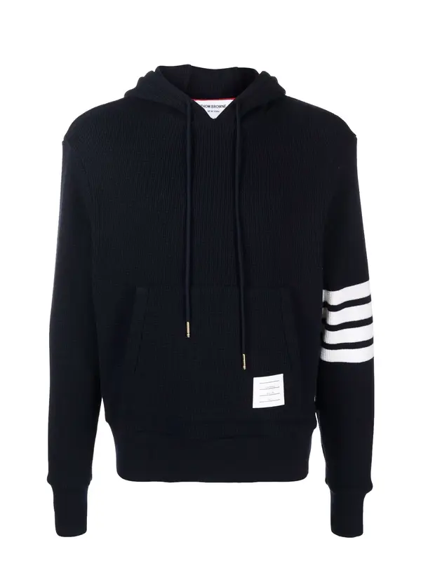 Thom Browne 4-bar Stripe Hoodie - Blue