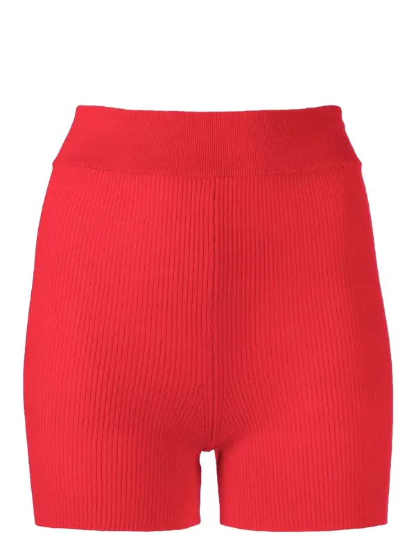 Cashmere In Love Alexa Knit Cycling Shorts - Red